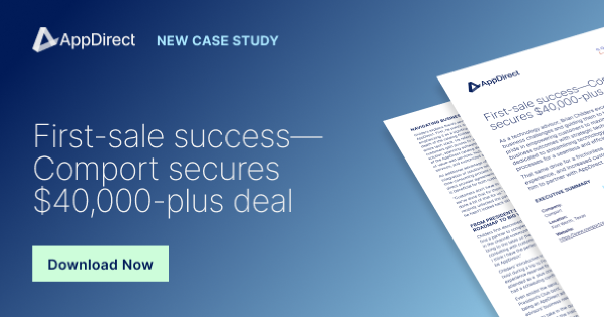First-sales success–Comport secures $40,000-plus deal - AppDirect